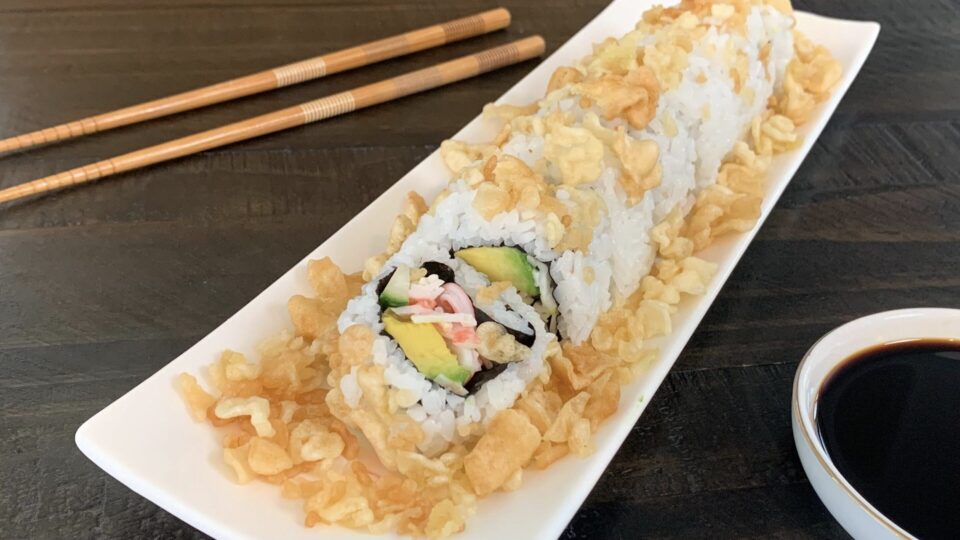 Delicious Crunchy Roll Sushi Recipe (Crunchy California Roll ...