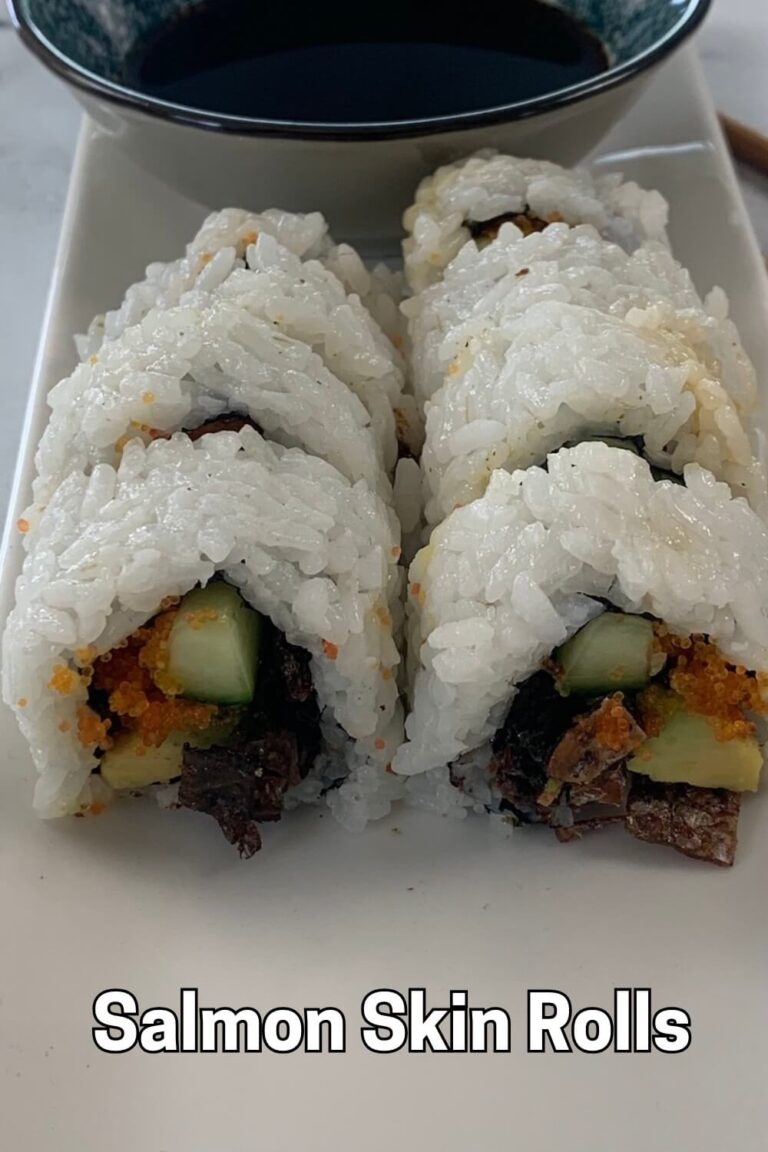 Crunchy Salmon Skin Roll Recipe (+VIDEO) | FeedMeBetter