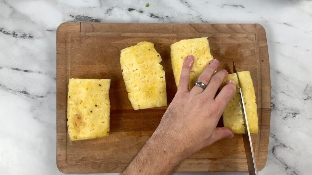 How to Cut a Pineapple (with VIDEO) | FeedMeBetter